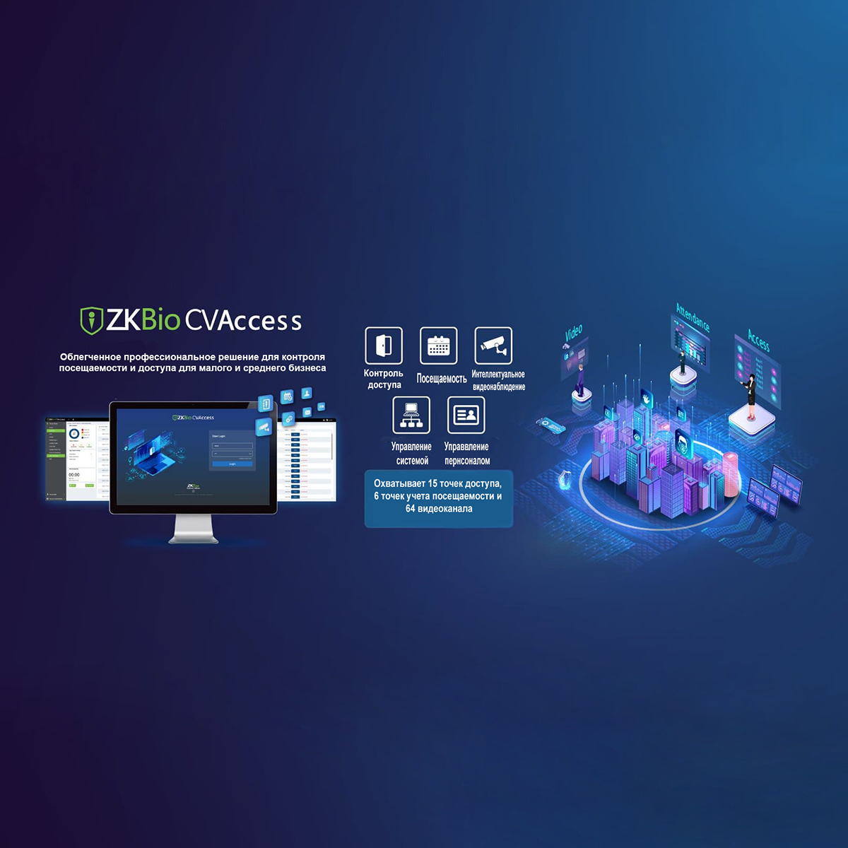 ZKBio CV Access Веб-платформа безопасности с технологиями биометрии и ...
